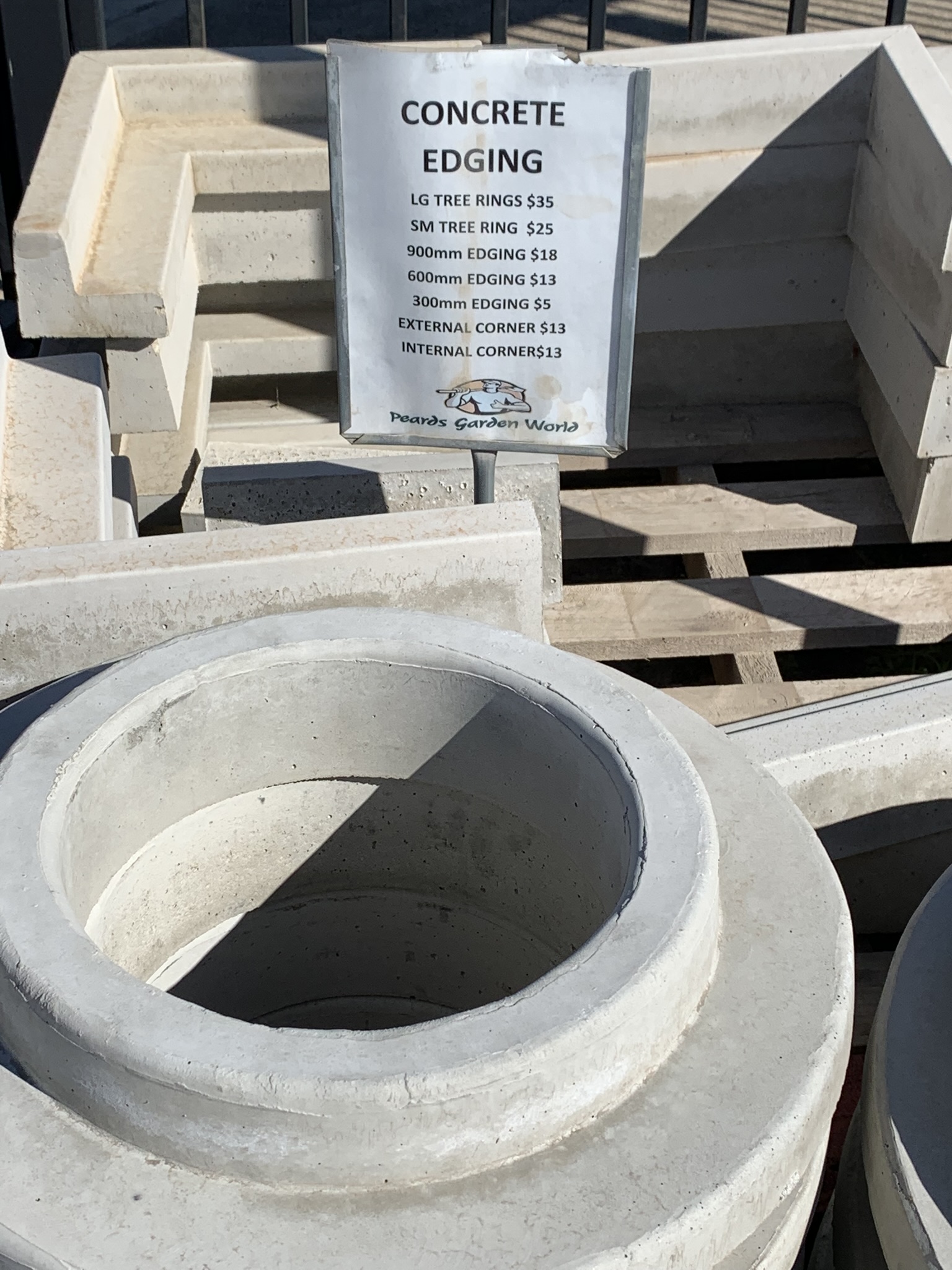 Pre-cast Concrete Products - Peards Landscaping Supplies